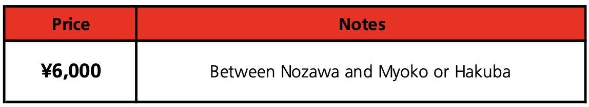 Nozawa Inter-Resort Bus Transfer | SamuraiSnow